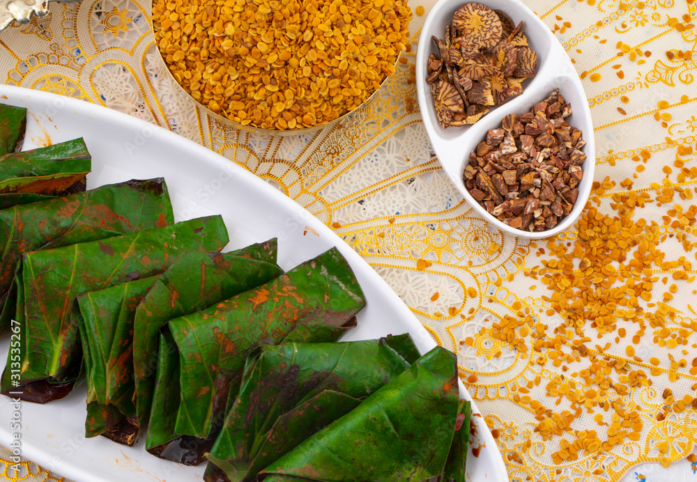 Indian Traditional Mouth Freshener Sweet Paan Also Known As Masala Paan Meetha Paan Plain Paan