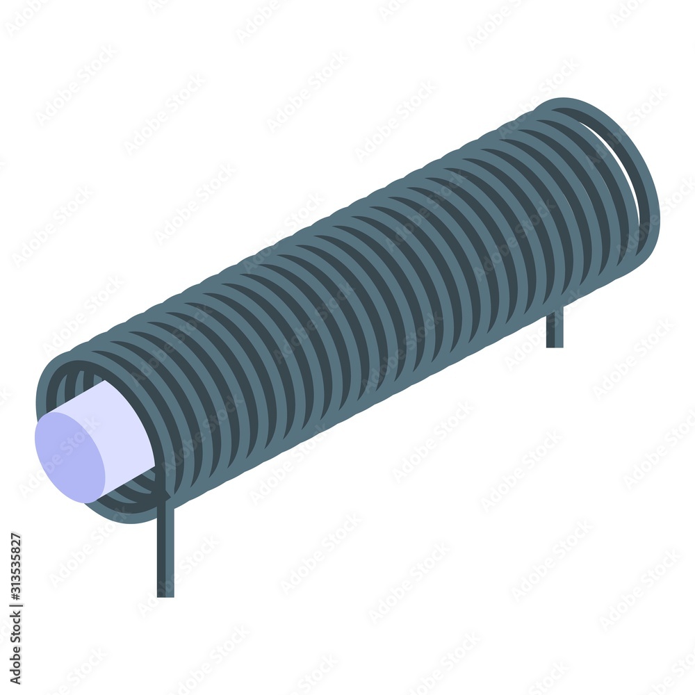 Magnetic spring icon. Isometric of magnetic spring vector icon for web ...