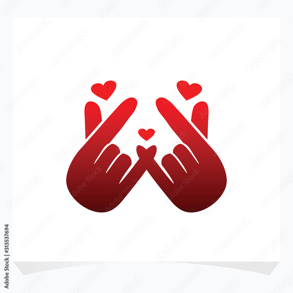 Korean heart gesture symbol. symbol of the heart and love.korean finger ...