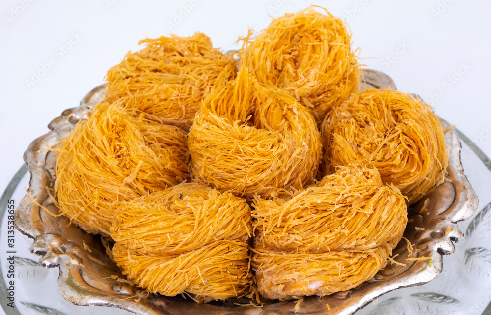 Indian Traditional Sweet Food Desi Ghee Ki Pheni Also Know as Sutarfeni ...