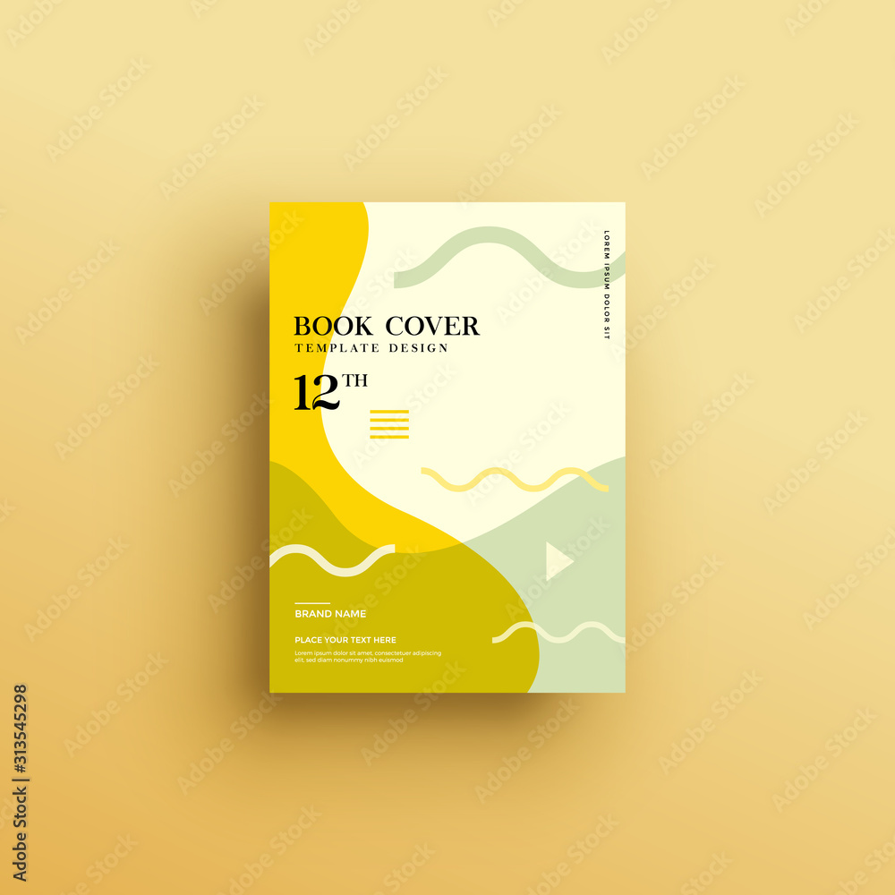 Brochure background with geometric shapes, book cover design Stock ...