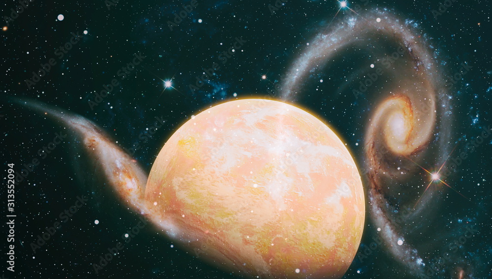 Beautiful night sky, star in the space. planets, stars and galaxies in ...