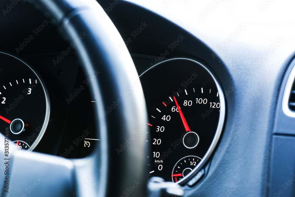 Car dashboard. Modern control panel in wehicle. Stock Photo | Adobe Stock