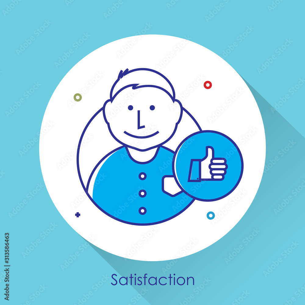 Happy customer, satisfaction clients, concept design Stock Vector ...