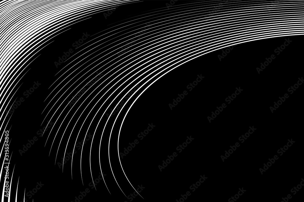 Lines design. Movement effect. Stock Vector | Adobe Stock