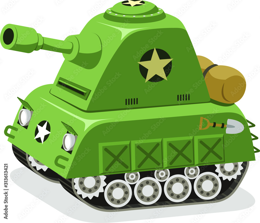 tank cartoon Stock Vector | Adobe Stock