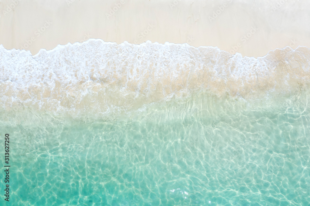 Sea aerial view,Top view,amazing nature background.The color of the ...