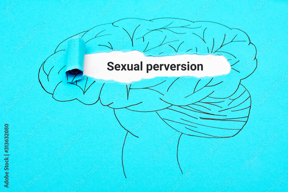 Sexual perversion. Mental health brain torn paper concept. Mental ...