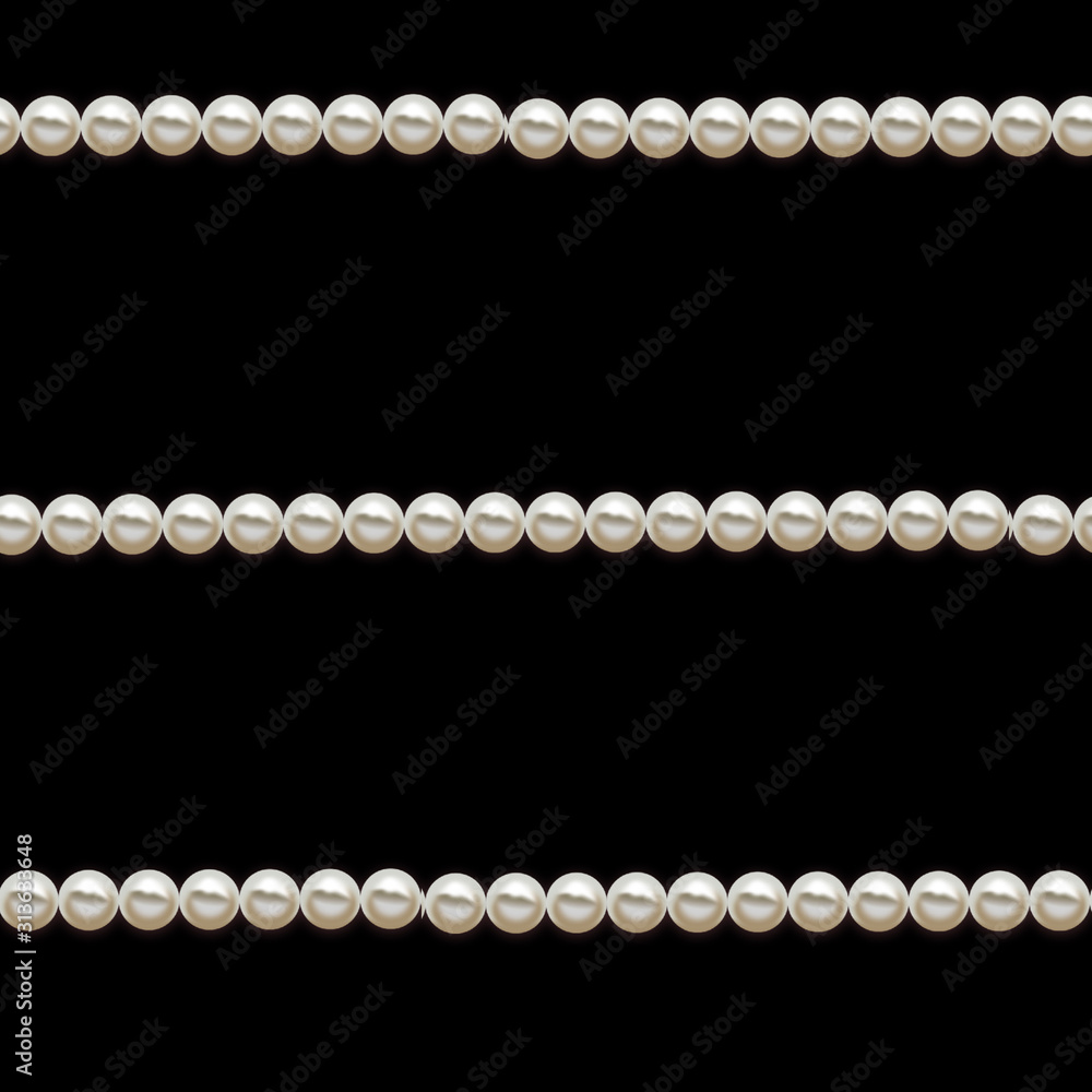 Straight Line Of Pearls