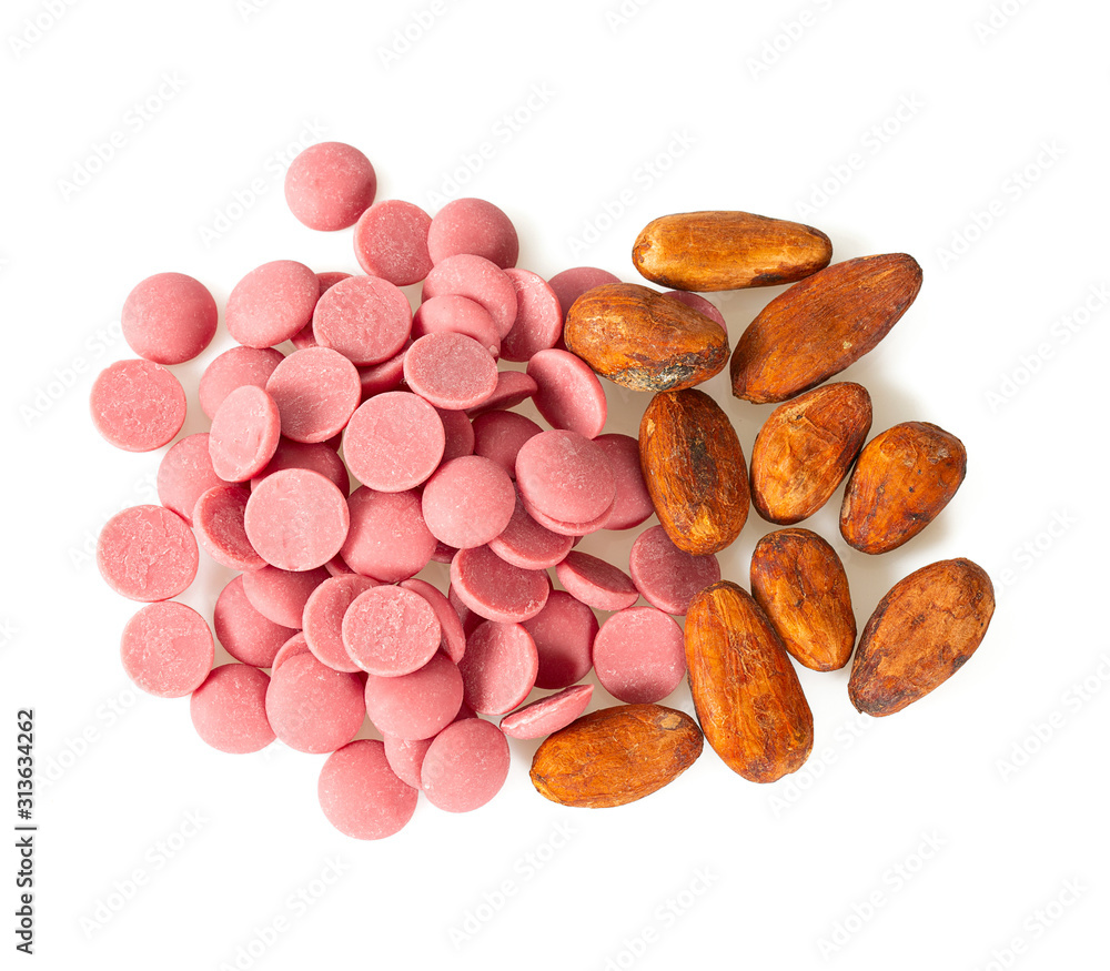 ruby chocolate isolated on white background Stock Photo | Adobe Stock