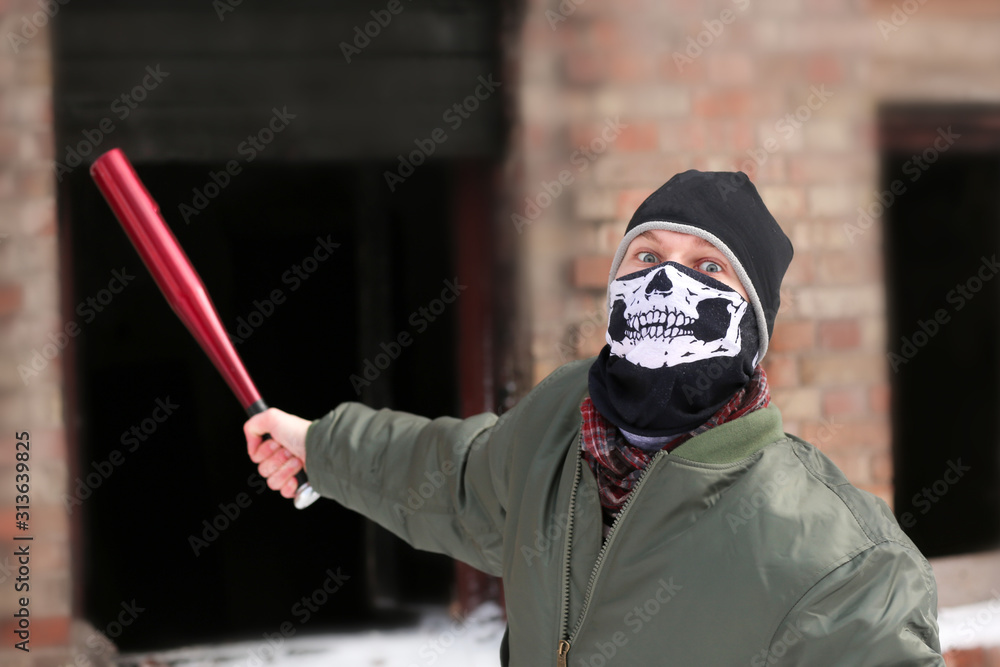 gangster, criminal, aggressive, terrorist, club, bat, Weapon, hooligan ...