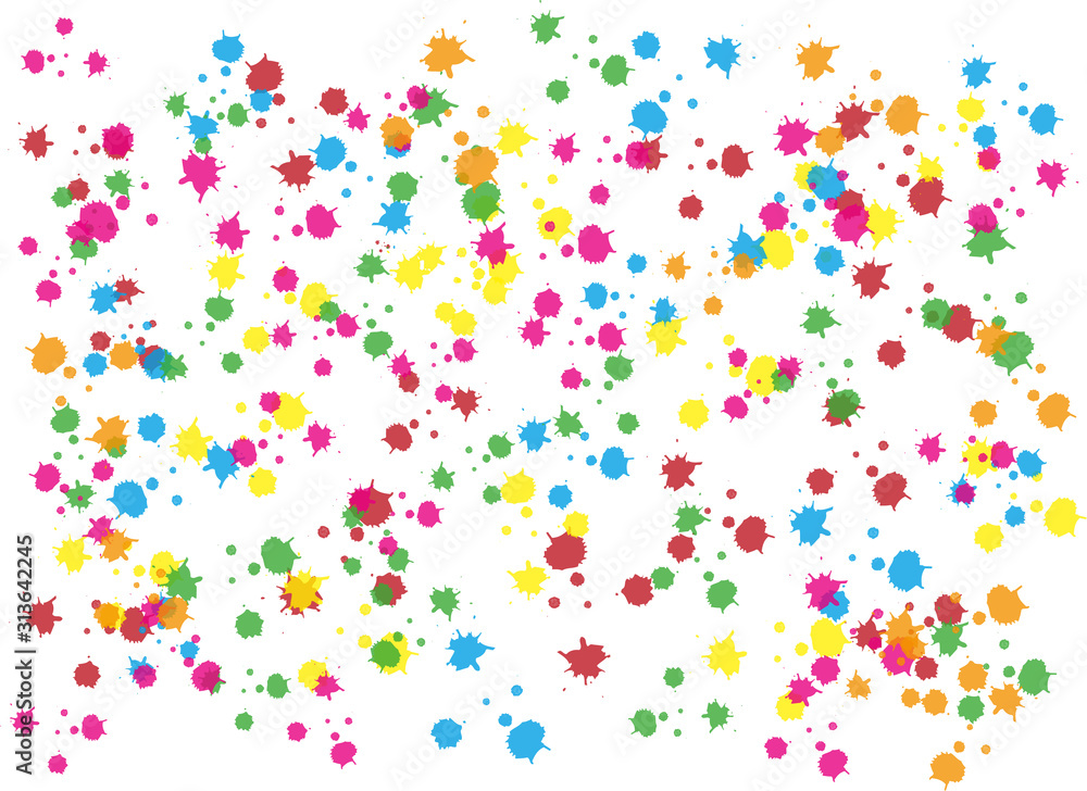 Manchas de colores sobre fondo blanco. Stock Vector | Adobe Stock