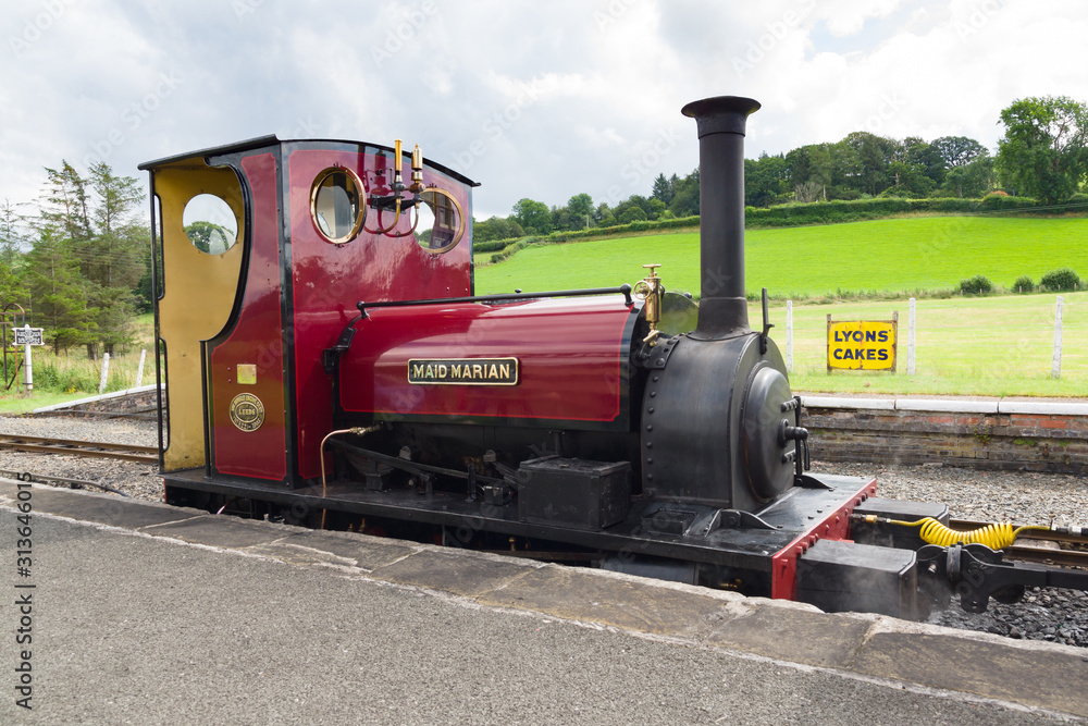 Bala Lake Railway steam engine Maid Marian in North Wales, UK Stock ...