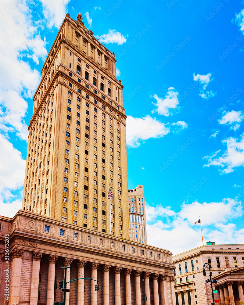 New York State Supreme Court Building, or County Courthouse in Lower ...