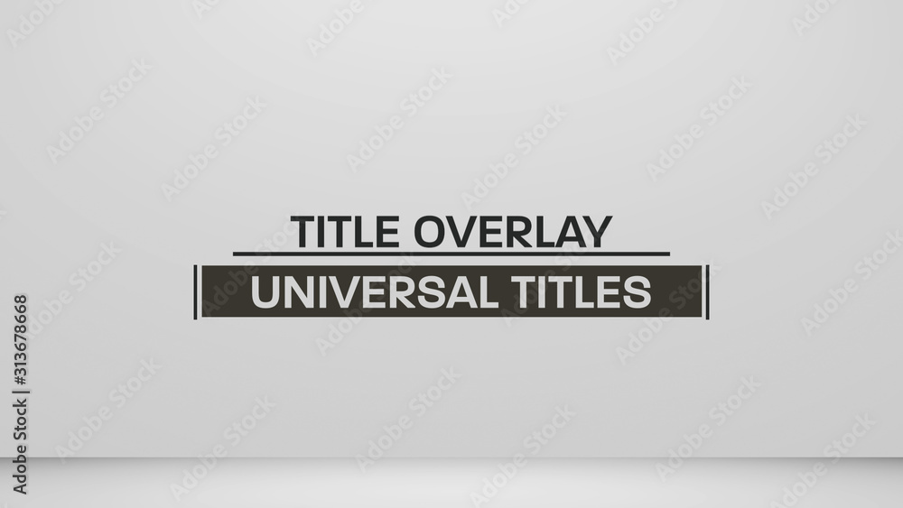 Simple Title Overlay Stock Template | Adobe Stock