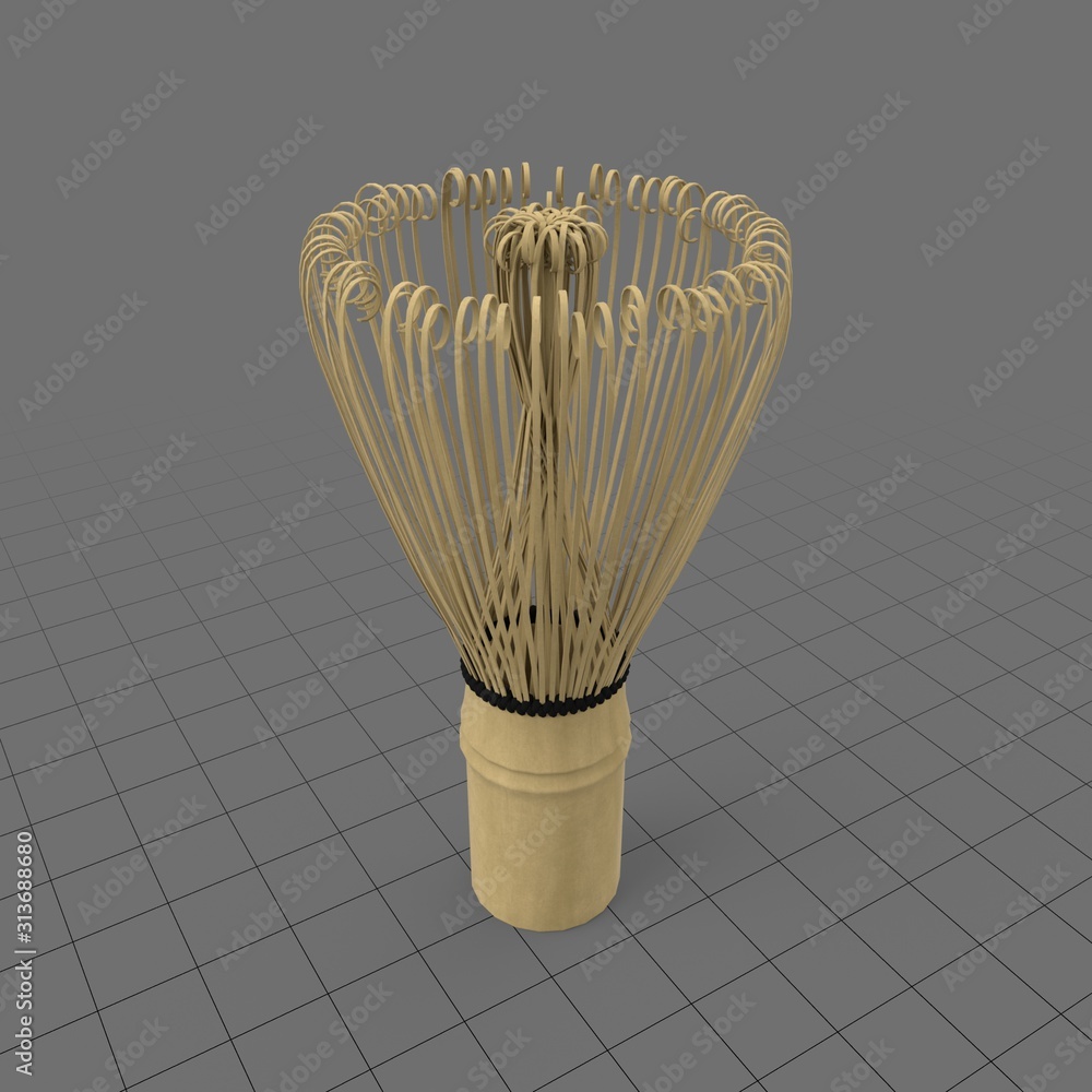 Matcha whisk Stock 3D asset | Adobe Stock