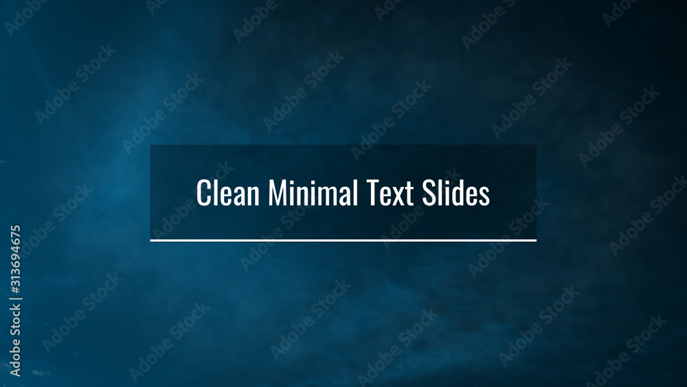 Clean Minimal Text Slides Stock Template | Adobe Stock