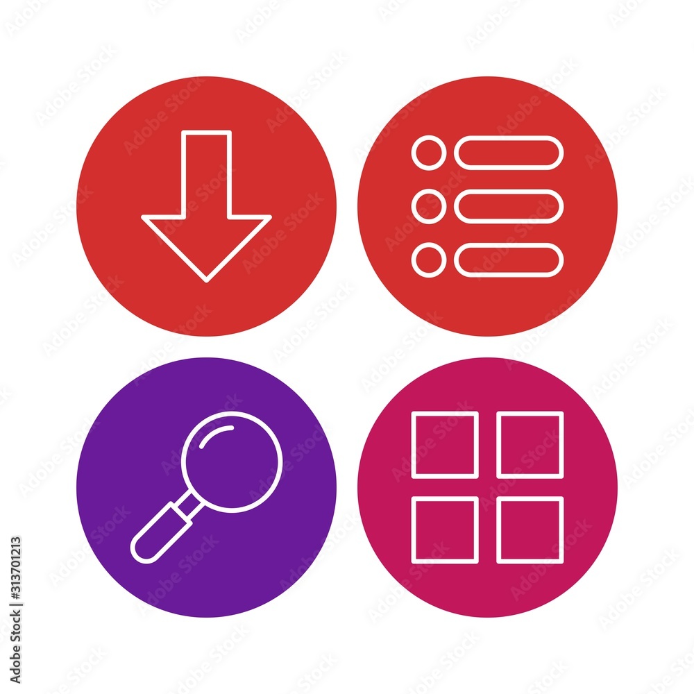 4 basic elements Icons For Personal And Commercial Use... Stock ...