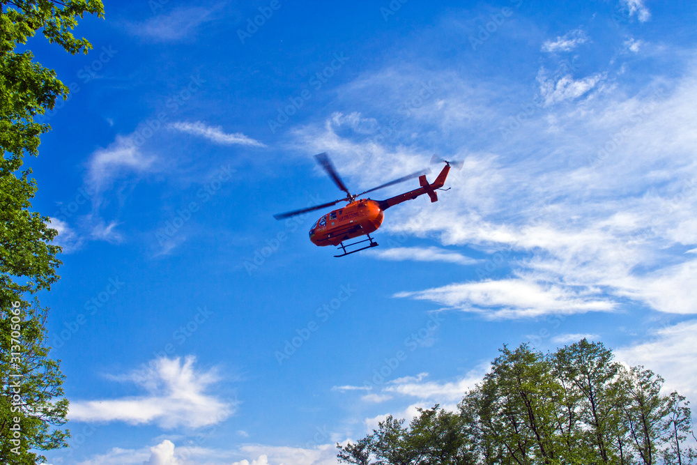 rescue by Helicopter Stock Photo | Adobe Stock
