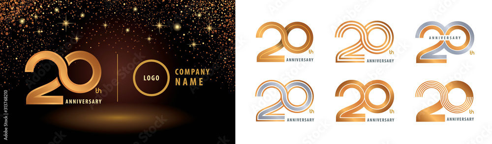 Corporate 20th Anniversary Ideas 20th Anniversary Poster, Template