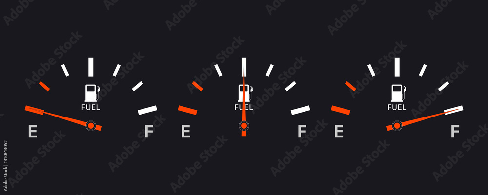 Photo & Art Print Set of Fuel gauge scales, SMUX