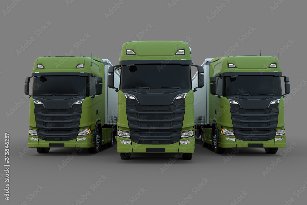 SCANIA Truck Fleet Stock Illustration | Adobe Stock