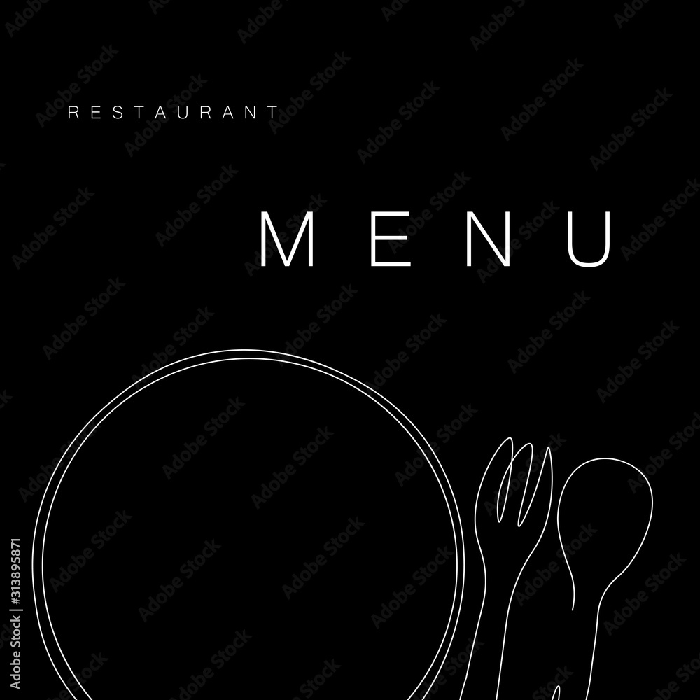 Restaurant menu design background vector illustration Stock Vector ...