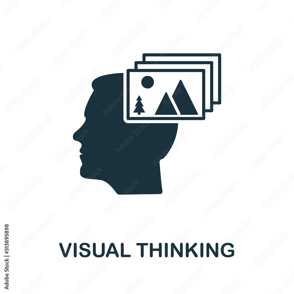 Visual Thinking icon. Simple element from design technology collection ...