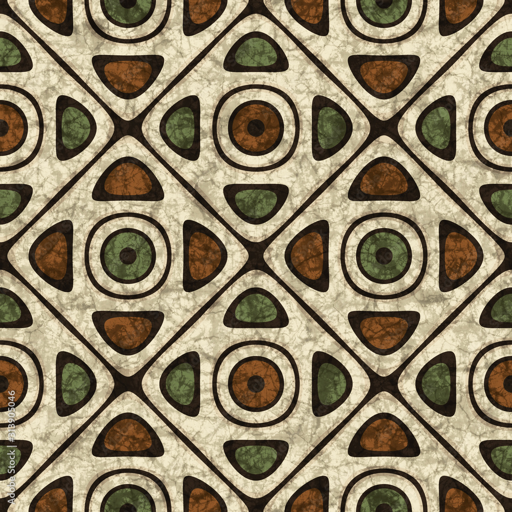 Batik seamless texture with ethnic pattern, fabric texture, 3d ...