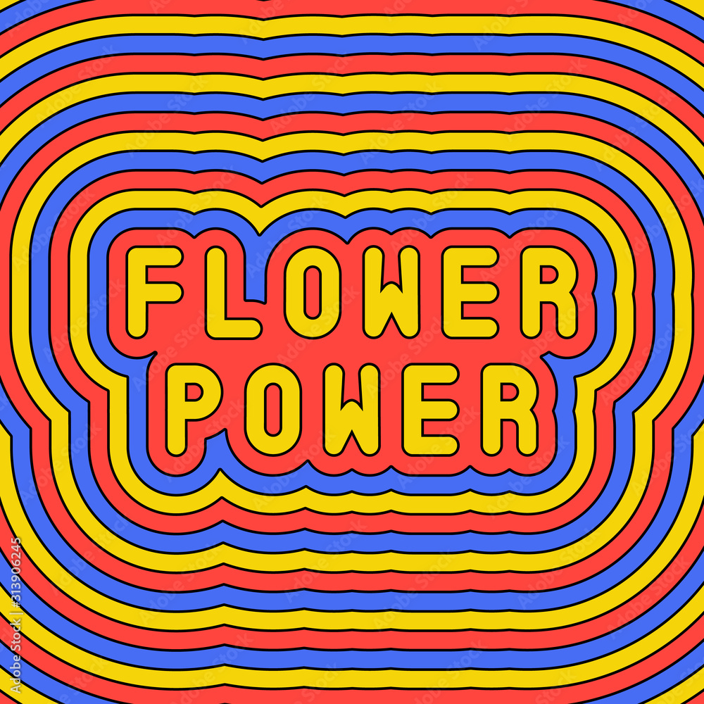 60s Flower Power Purple