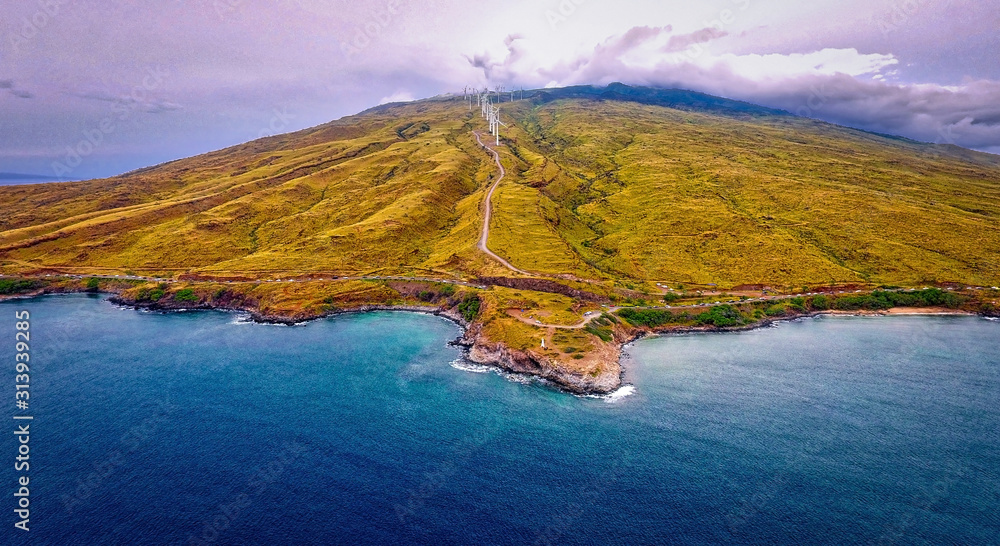 McGregor Point Lighthouse sits on a scenic view point as the west Maui ...
