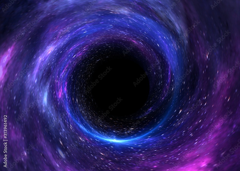 black hole, science fiction wallpaper. Beauty of deep space. Colorful ...