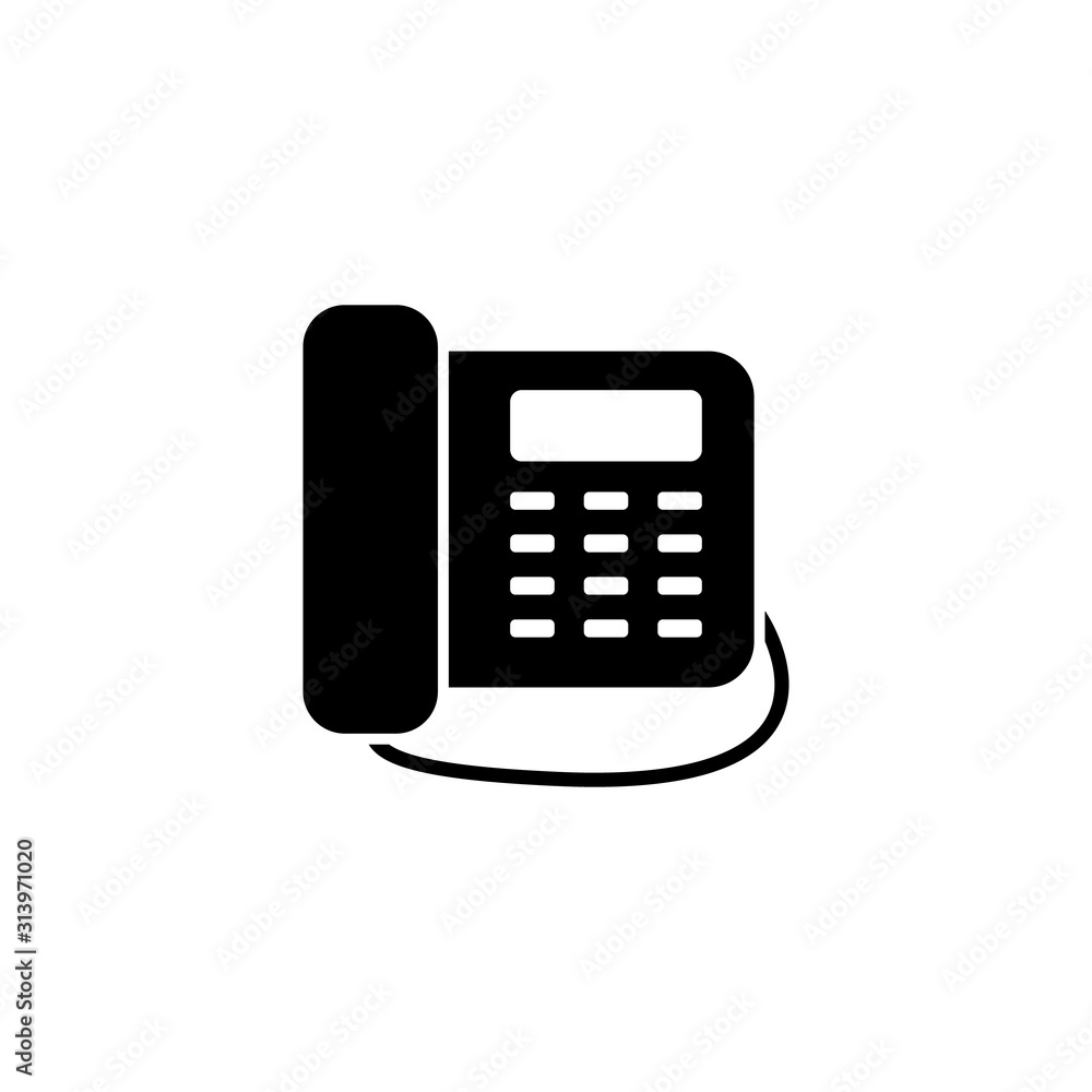 Home phone desk phone icon. Simple connection sign icons for ui and ux ...