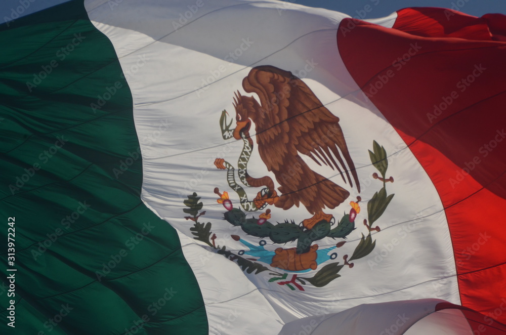 Bandera de México ภาพถ่ายสต็อก | Adobe Stock