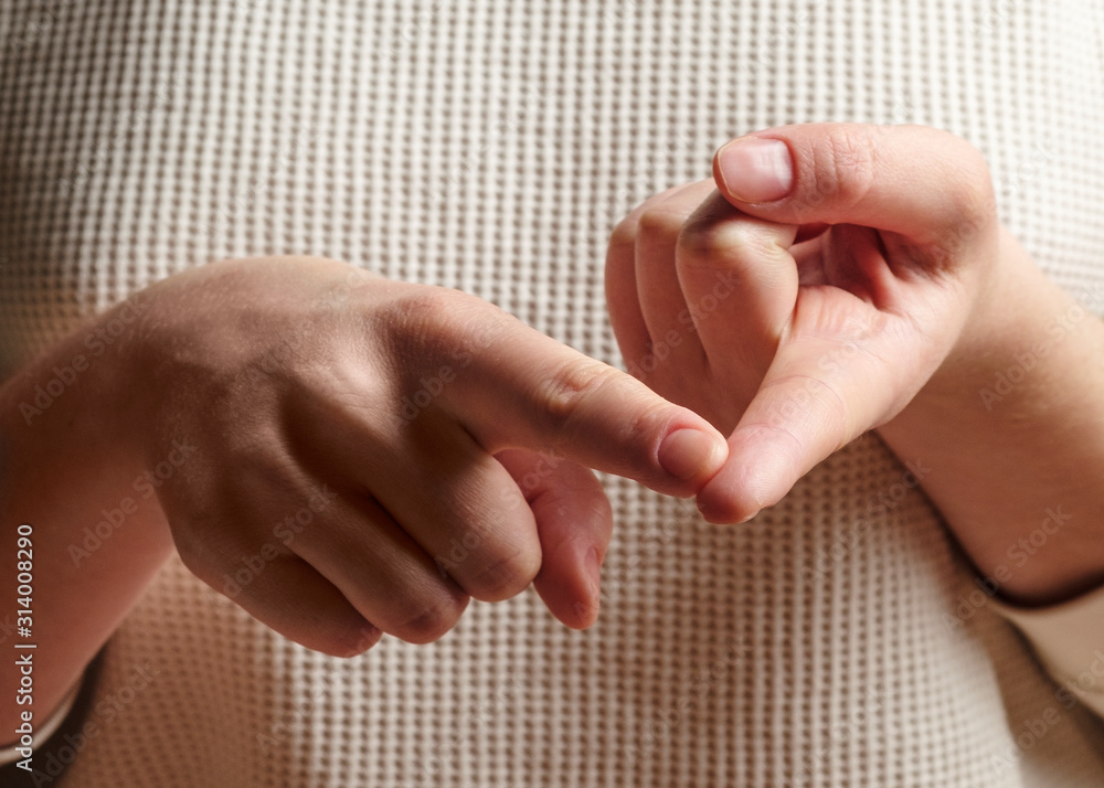 Numbers 1 in sign language. gesture number 1. hand gesture pay ...