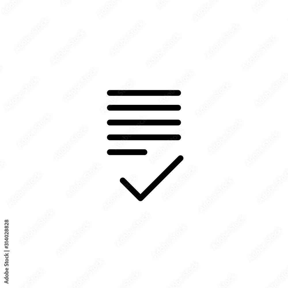 Checklist icon. Concept of quality control. checklist icon in flat ...