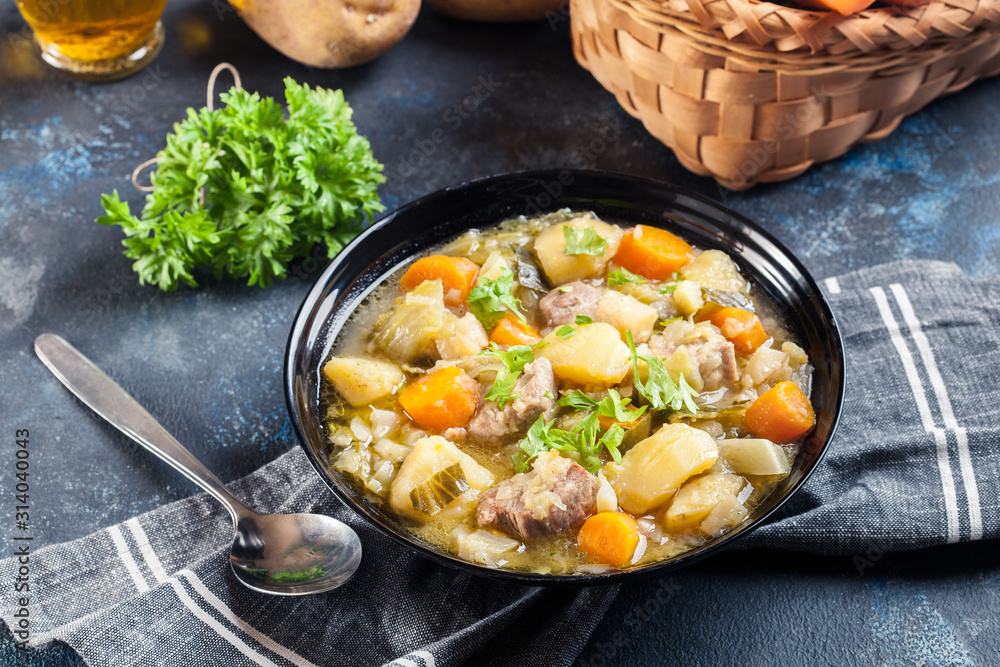 Pichelsteiner, German stew that contains meat Stock Photo | Adobe Stock