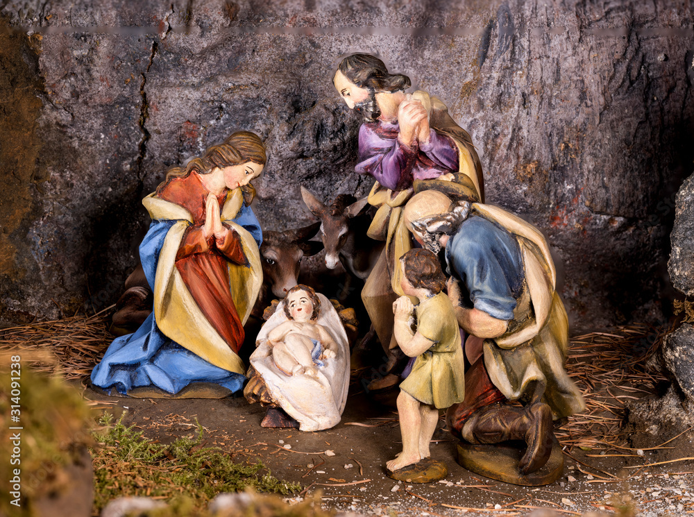 Tiroler Krippe Stock Photo | Adobe Stock