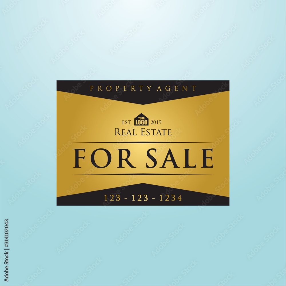 Real Estate Yard Sign Board for Sale Sign, House Sale Sign Board Design ...