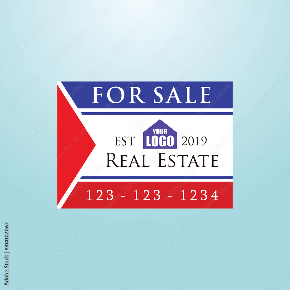 Real Estate Yard Sign Board for Sale Sign, House Sale Sign Board Design ...