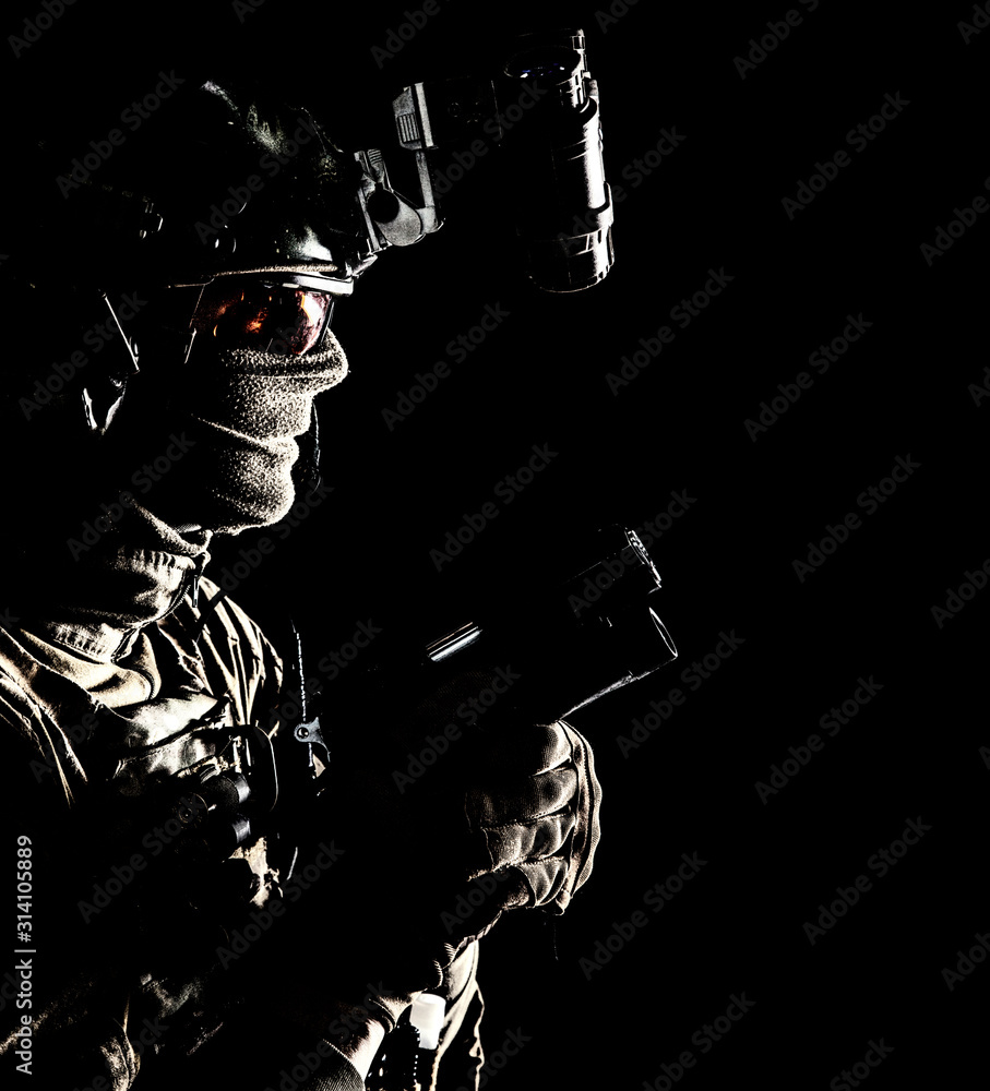 Army elite commando, professional mercenary, counter-terrorist tactical ...