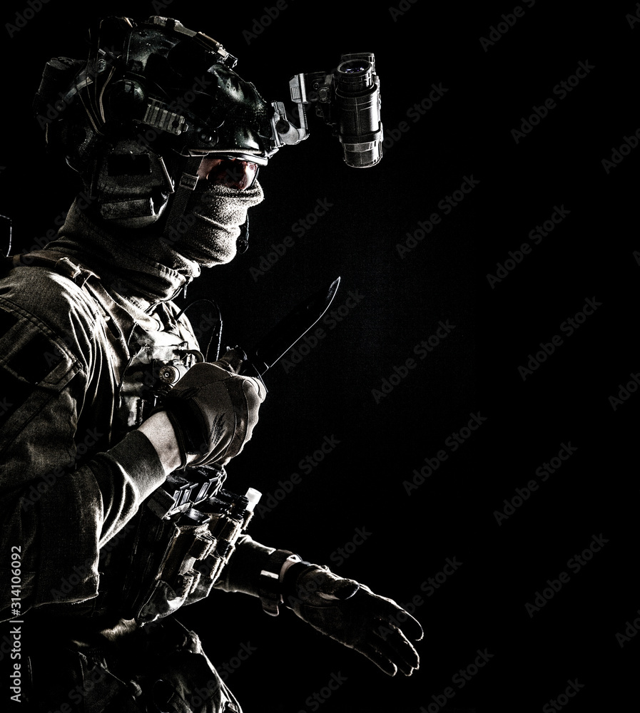 Army elite commando, professional mercenary, counter-terrorist tactical ...