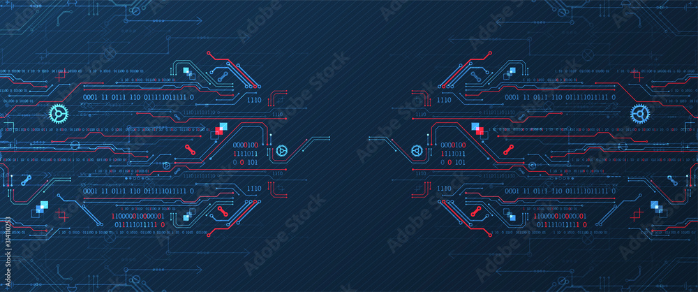 Abstract technology concept. Computer code background. Vector ...