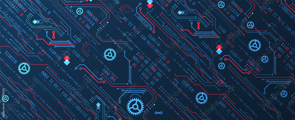 Abstract technology concept. Computer code background. Vector ...