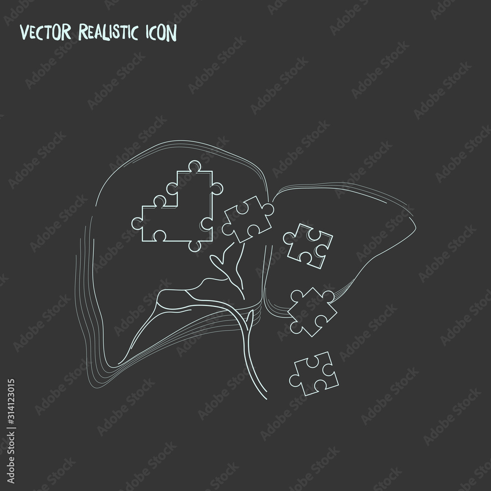 World hepatitis day icon line element. Vector illustration of world ...