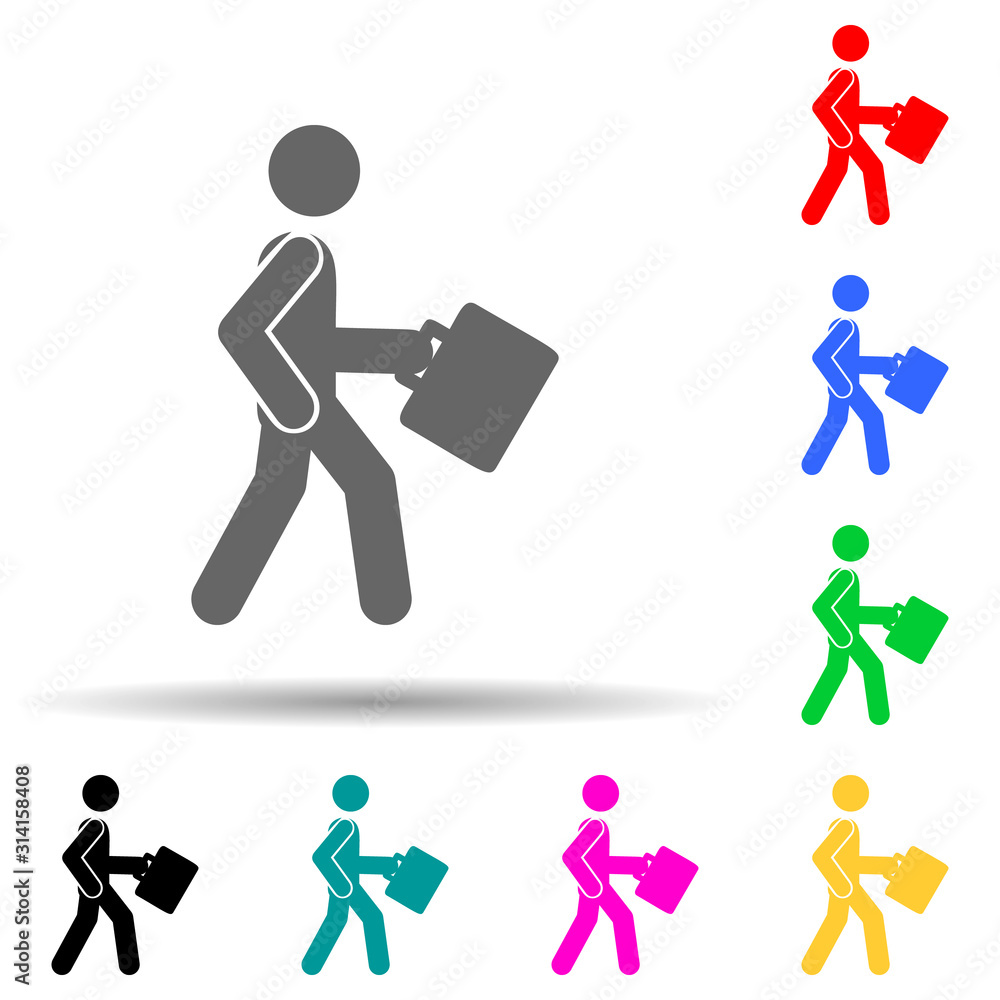 Businessman Walking Icon