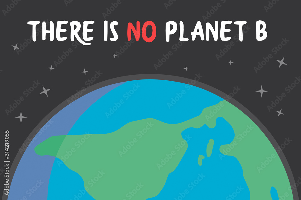 ภาพประกอบสต็อก Climate change themed design with planet earth drawing ...