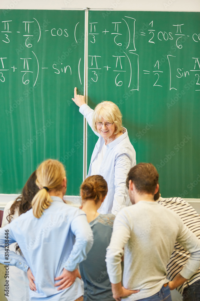Math lessons on chalkboard Stock Photo | Adobe Stock