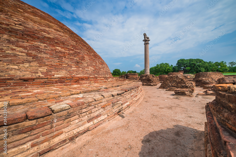 Ashoka Pilers ,Vaishali , Bihar Stock Photo | Adobe Stock