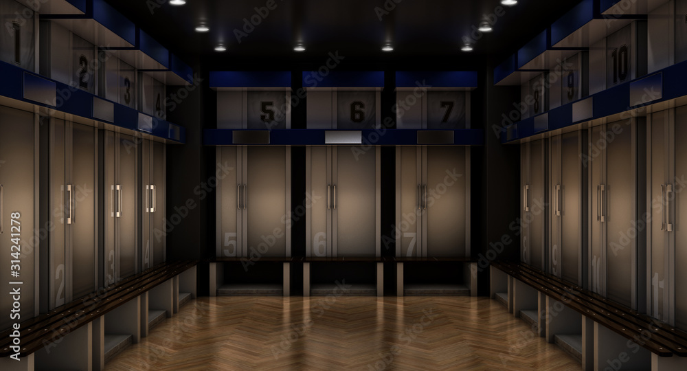 Sports Locker Room Stock Photo | Adobe Stock